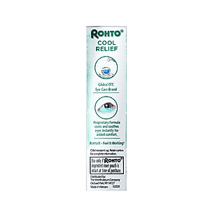 Rohto Cool Relief Redness Relief Lubricant Eye Drops - 0.4 fl oz, Pack of 3