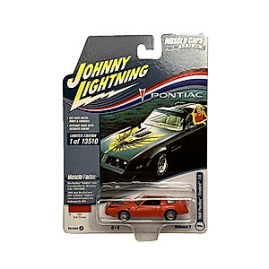 Johnny Lightning JLMC029 Muscle Car VER A 1980 Pontiac Firebird T/A Red Orange