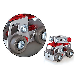 Car Building Kit - Educational Learning STEM Building Blocks Toys Gifts for Kids, Engineering Construction Set for Boys & Girls Age 8 - 13 Years Up - 6 & 7 Can Do with Parents Help (Fire Series)