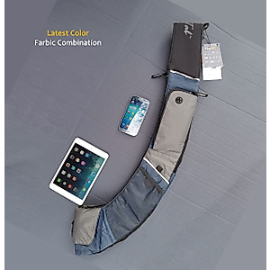 Paqlite CrossTab - TABLET Hands-Free Ultra-Light Personal Pack Carryall CrossBody Shoulder bag - Navy Blue - X-Large