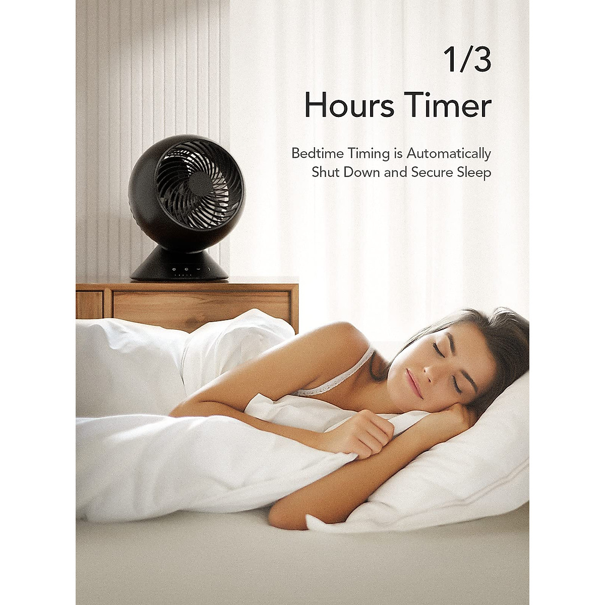 13 Inch Mid-size Cooling Fan Air Circulator, Oscillating Fan with Remote Control Portable Quiet for Home Office Use, KH-F533B, 13x10.4x10.4 in