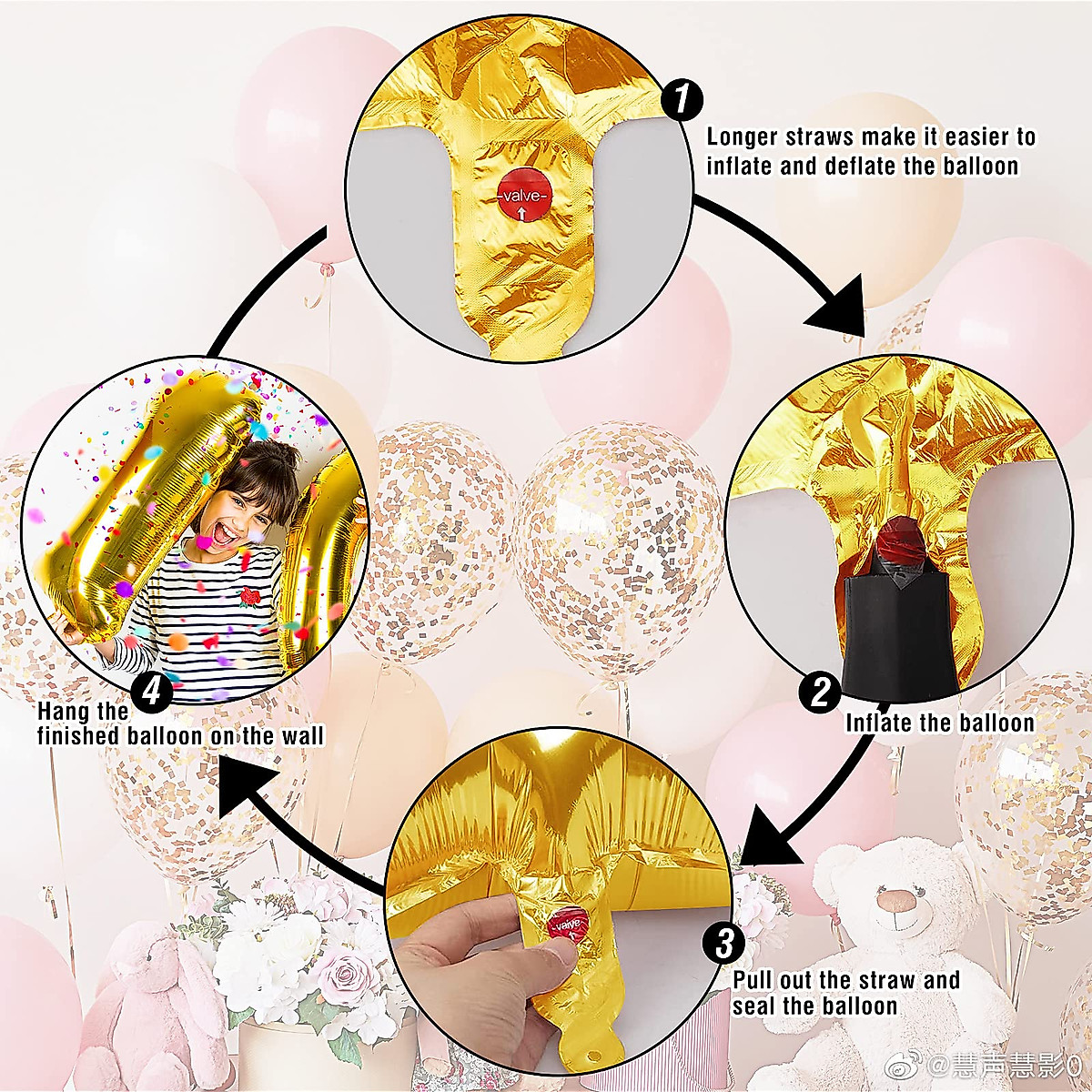 Smlpuame 40 inch Number Balloon 0-9 Gold Large Number 30 Balloons,Digital Balloons for Birthday Party Celebration Decorations Supplies, Helium Foil Number Balloons for Wedding Anniversary