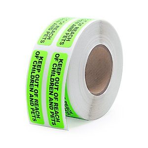 LabelValue.com | Keep Out of Reach of Children and Pets Medical Healthcare Labels - 500 Labels Per Roll