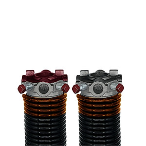 Alcan Premium Garage Door Torsion Springs - Pair (0.273 in. Wire x 2 in. D x 36 in. L) | Garage Door Spring Replacement for 7-8 Feet High Garage Doors (Right/Left)