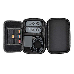 PDP Play and Charge Case for Nintendo Switch, Switch Lite and OLED Model - Durable Protective Travel Case System for Accessories and Games - Compartment for AC Adapter Charger, Good for Travel