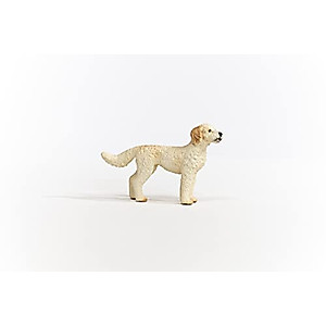 Schleich Farm World Goldendoodle Dog Figurine - Highly Detailed and Durable Animal Toy, Fun and Educational Play for Boys and Girls, Gift for Kids Ages 3+