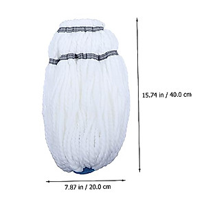 Outanaya Mop Replacement Head Mop Head Commercial Mop Handle Automatic Mop Heads 360° Head Floor Cleaner Mop Cleaning Head for Mop Floor Mops Replacement Mop Head Cotton Thread