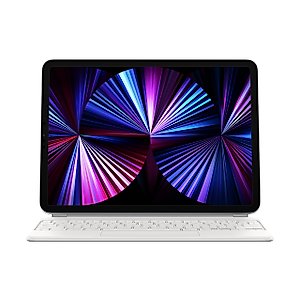 Apple Magic Keyboard: iPad Keyboard case for iPad Pro 11-inch (1st, 2nd, 3rd, 4th gen) and iPad Air (4th, 5th gen, and M2), Great Typing Experience, Built-in trackpad, US English - White