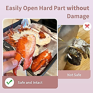 ADORAMBLING 4Pcs Crab Crackers and Tools Multicolored Crab Leg Crackers Tool Efficient Lobster Crackers Portable Seafood Crackers and Tools Crab Legs Utensils Crab Claw Crackers Crab Tools for Eating