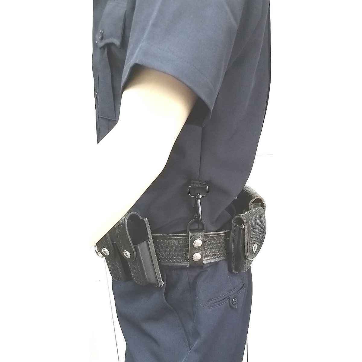 Shirt Lock Undergarment Duty Suspenders | Heavy Duty Elastic Duty Belt Suspenders | Slim and Hidden Duty Accessory