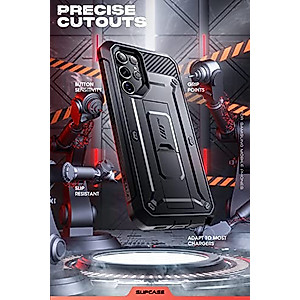 SUPCASE Unicorn Beetle Pro Series Case for Samsung Galaxy S22 Ultra 5G (2022 Release), Full-Body Dual Layer Rugged Belt-Clip & Kickstand Case Without Built-in Screen Protector (Black)