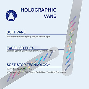 XUYANGHENG Little Fans for Tables，Tabletop Fans Spinner Portable Fans for Picnic, Restaurant, Party, Home to Keep Food Clean for Outdoor Indoor