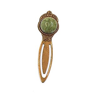 Irish Connemara Marble: Bookmark (Brass)