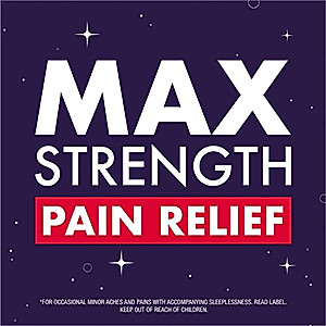 ZzzQuil Nighttime Pain Relief Sleep Aid Liquid, Max Strength Pain Reliever, Non-Habit Forming 12 Fl oz(Pack of 2)