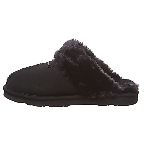 BEARPAW Women's Loki Vegan Slipper Black 9.5