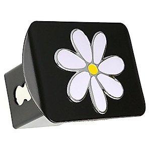 Plumeria Flower 3D Emblem Metal Trailer Hitch Cover Fits 2" Receivers