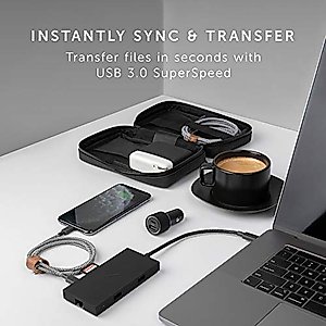 Native Union Type-C Smart Hub – 7-in-1 Adapter with 2 USB 3.0, USB-C Power Delivery, 4K@30Hz HDMI, Micro SD, SD Card Reader, Ethernet Port – Comptabile with MacBook Pro, MacBook Air, Microsoft Surface