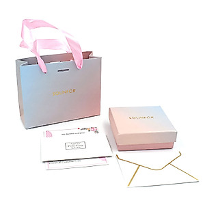 SOLINFOR Mother Daughter Necklace, Mothers Day Gifts for Mom from Daughter - Mothers Day Necklace, Mom Necklace, Mom and Daughter Necklace - Mom Jewelry Gifts on Birthday, Christmas