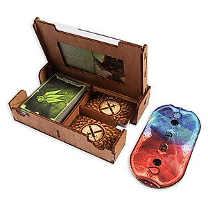Smonex Wooden Character Box and Player Tray Compatible with Gloomhaven Board Game - Gaming Organization, Storage and Saving Game Results with Player Board – 4 pcs
