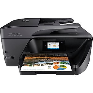 HP OfficeJet Pro 6978 All-in-One Color Inkjet Wireless Printer for Home Office, Black - Print Scan Copy Fax - 600 x 1200 dpi, 20 ppm, 35-Sheet ADF, 2.65" Touchscreen Display, Auto Duplex Printing