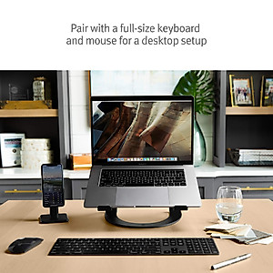 Twelve South Curve for MacBooks and Laptops | Ergonomic desktop cooling stand for home or office (matte black)