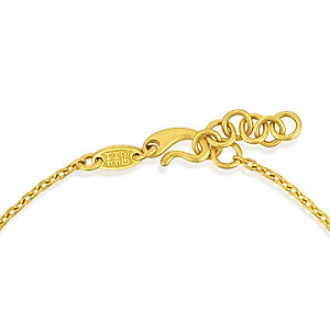 CHOW SANG SANG 999 24K Gold Taijitu Bracelet 92497B | 7.4", (19 CM)