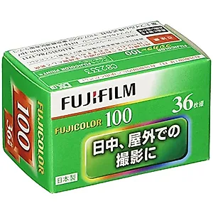 FUJIFILM 1.4 inch (35 mm) Color Negative Film, FujiColor FUJICOLOR 100, ISO Sensitivity, 36 Shoots, Single Item, 135 FUJICOLOR-S 100 36EX 1