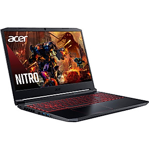 Acer Nitro AN515 Gaming Laptop Six Core Intel i5-11400H up to 4.5Ghz 8GB 256GB SSD 15.6in Full HD HDMI Backlit Keyboard Nvidia 4GB Win 11 (Renewed)