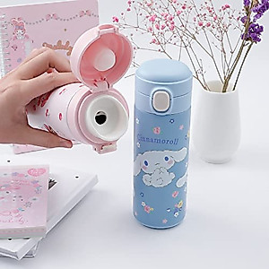 Cartoon Kitty Stainless Steel Vacuum Bottle Leakproof,Insulated for Hot or Cold Water Bottle Travel Mug for Girl-5