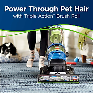 BISSELL Cleanview Rewind Pet Bagless Vacuum Cleaner, 2489, Blue