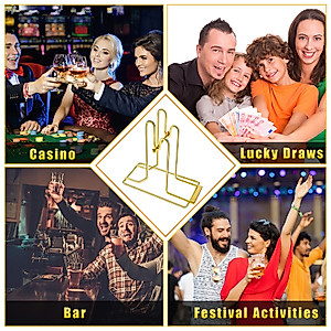 3 Pieces Raffle Ticket Dispenser Brass Ticket Roll Dispenser Raffle Drum for Single Double Roll, Lotteries, Sweepstakes, Charity Auctions, Trade Shows