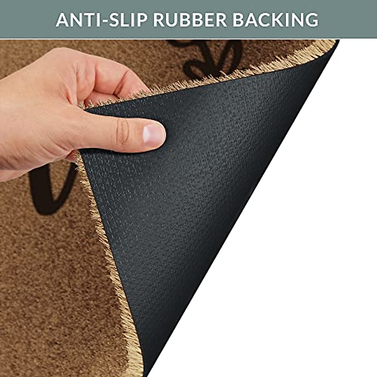 Barnyard Designs 'Welcome' Doormat Welcome Mat for Outdoors, Large Front Door Entrance Mat, 30x17, Brown