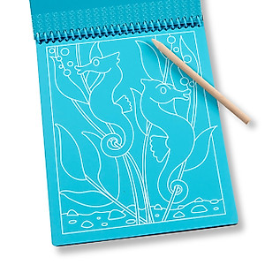 Melissa & Doug Sea Life Color-Reveal Scratch Art Activity Pad