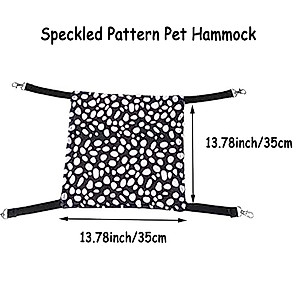 Litewoo Pet Cotton Hammock, Hanging Bed Warm Hammock Swing for Bird Parrot Rat Sugar Glider Chinchilla Squirrel Guinea Pig