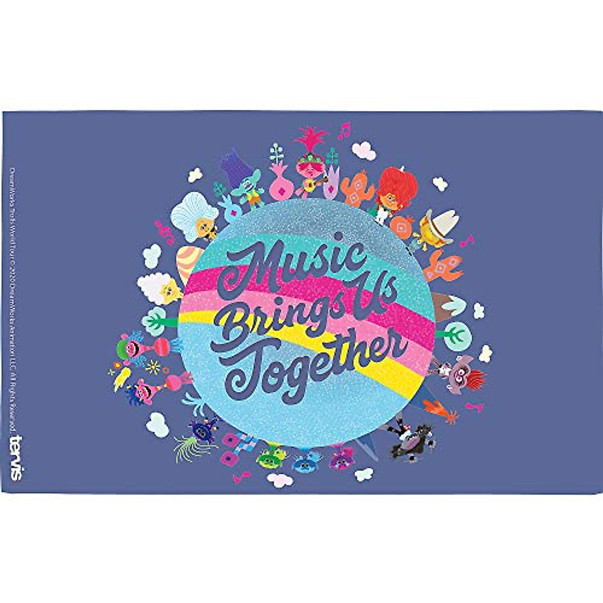 Tervis DreamWorks Trolls Made in USA Double Walled Insulated Tumbler Travel Cup Keeps Drinks Cold & Hot, 16oz, Music Together