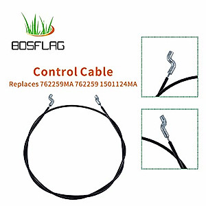 BOSFLAG 762259MA Auger Clutch Cable Replaces Murray 762259MA, 1501124MA, 762259, 1501124 for Murray 7524ES, 824ES, BL924R, HN421, MN421, PM40, PSB210, SN421, ST661BS 21" Single Stage Snowthrowers