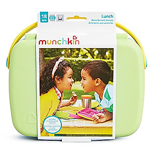 Munchkin® Lunch™ Bento Box for Kids, Includes Utensils, Green