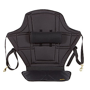 SKWOOSH High Back Kayak Seat with Lumbar Roll and Gel Seat Cushion for kayaking comfort Made in the USA