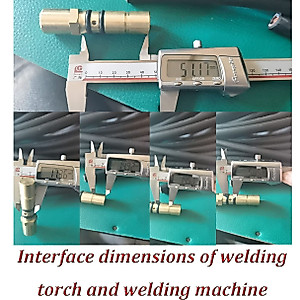 PreAsion Aluminum Spool Gun Fit Spoolmate 100 Series Miller Millermatic 180/300371 Millermatic 140 180 211 with 10pcs Contact Tips Welding Torch Welding Machine with 9.8ft Cable DC24V