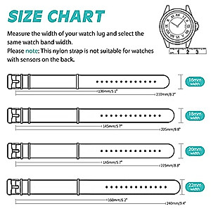 Ritche Christmas Stocking Stuffers 20mm Nylon Strap Nylon Watch Band Compatible with Timex Weekender Watch for Men Women (4 Packs)
