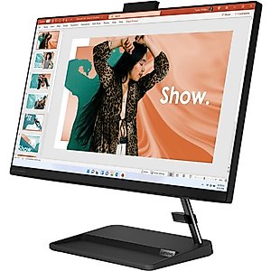 Lenovo IdeaCentre All-in-One Computer, 24" FHD Display, Intel core i3-1115G4 Processor, 16 GB RAM, 1 TB PCIe SSD, HDMI, WiFi, RJ-45, Wireless Mouse & Keyboard Included, Windows 11 Home