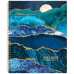 2023-2024 Monthly Planner/Calendar - 2 Year Monthly Planner 2023-2024, Jan 2023 - Dec 2024, 9" × 11", 24 Months Planner, Monthly Tabs & Holidays & Note Pages & Double-Side Pocket & Twin-Wire Binding