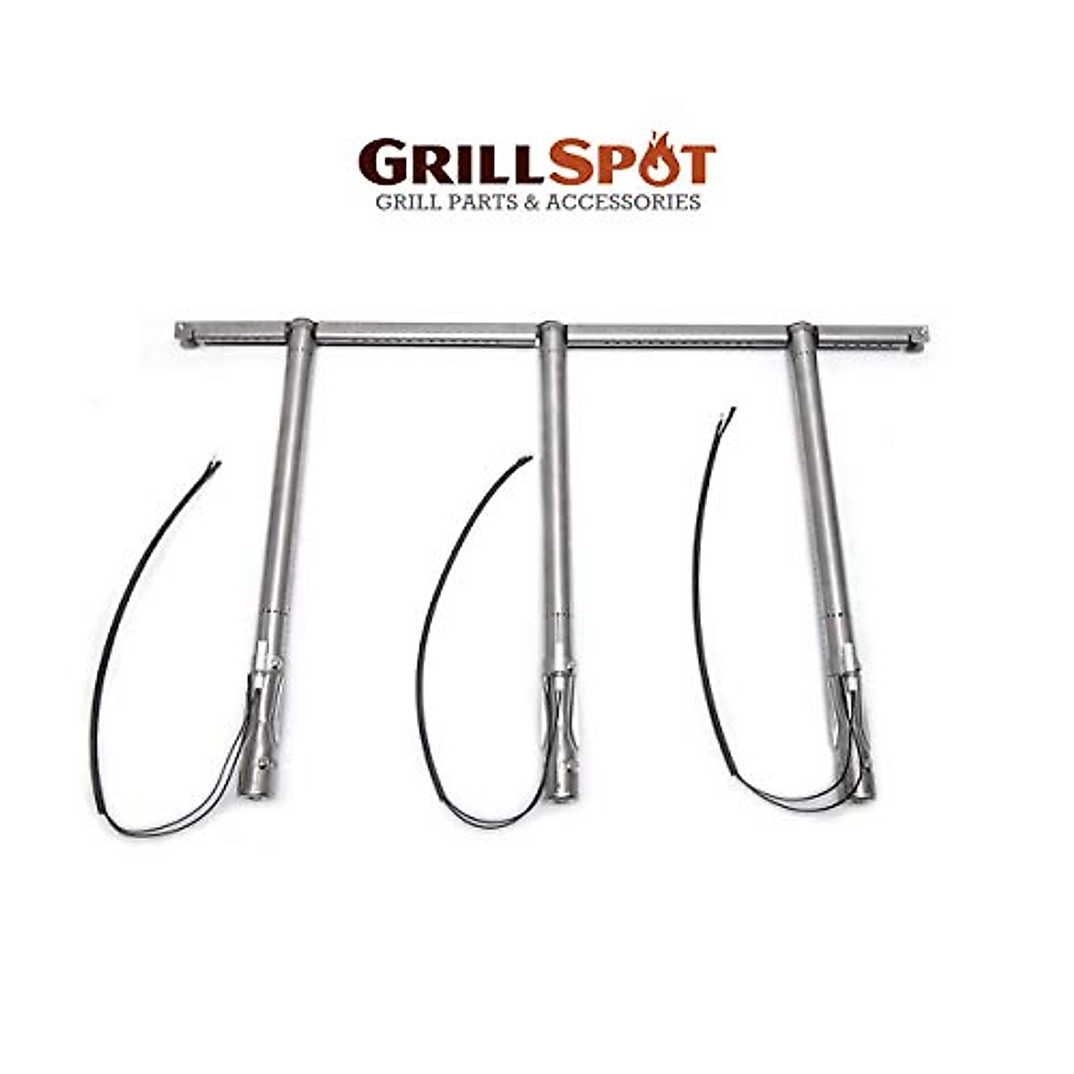 GrillSpot Blue Ember BBQ 3 Burner Tube, Electrodes & Carryover Tube Kit, Stainless Steel - Exact Fit Barbecue Grill Parts
