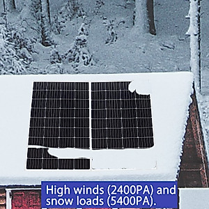 WUZECK 150 Watt 12Volt Solar Panel Kit Monocrystalline Module 20A Charge Controller for RV, Boats, Trailer, Camper,Off-Grid System(150W Solar kit)