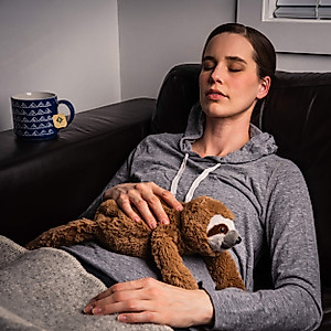 Lulumaia Sloth Heating Pad Stuffed Animal Microwavable Heating Pads for Menstrual Cramps Long-Lasting and Reusable Plush Microwavable Animal for Soothing Comfort During Periods Cramps (Cuddly Sloth)