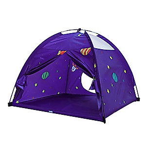 Homfu Kids Play Tent Outdoor Boys Indoor Playhouse for Children Tents Toddler Girls Gift Game Play HouseToys (Purple)