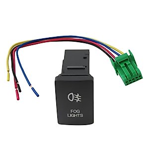 Blue Fog Light Push Button Switch LED Push Switch for 2020 Toyota Tacoma SR5 Extended Cab Pickup 4-Door