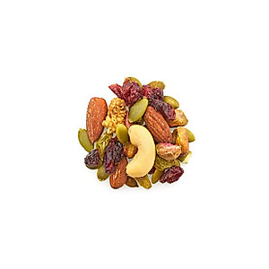 Yupik Nature Trail Mix, 2.2 lbs, with Raisins, Almonds, Pumpkin Seeds, Cranberries, Cashews, Walnuts, Mulberries, Pistachios,Brown