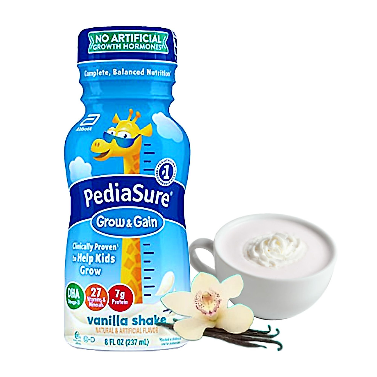 PediaSure Grow and Gain With Immune Support Shake | Complete Balanced Nutrition | Strawberry, Vanilla, and Chocolate Flavors Assortments It’s Great for Kids Breakfast, in a Lunch Box, and as a Snack! | 8 FL OZ Bottle- BETRULIGHT Value Pack of 6 (Assortmen