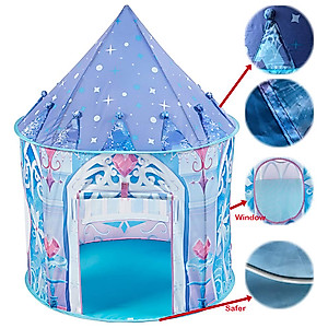 Kidodo Kids Play Tent Toy Children Pop Up Tent Kids Playhouse Indoor Outdoor Game Party Birthday Gifts Toddler for Boys Girls. Tunnel Foldable Tent for Baby Children